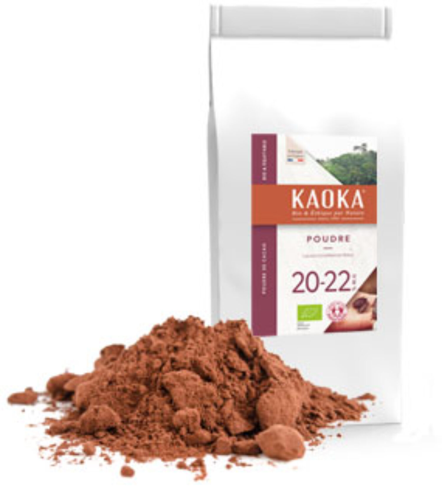 KAOKA |オーガニック・フェアトレード ハイファットココアパウダー 20-22%